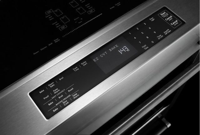 KitchenAid KFGD500EBS 30 Inch Gas Double Oven Convection Range Black ...
