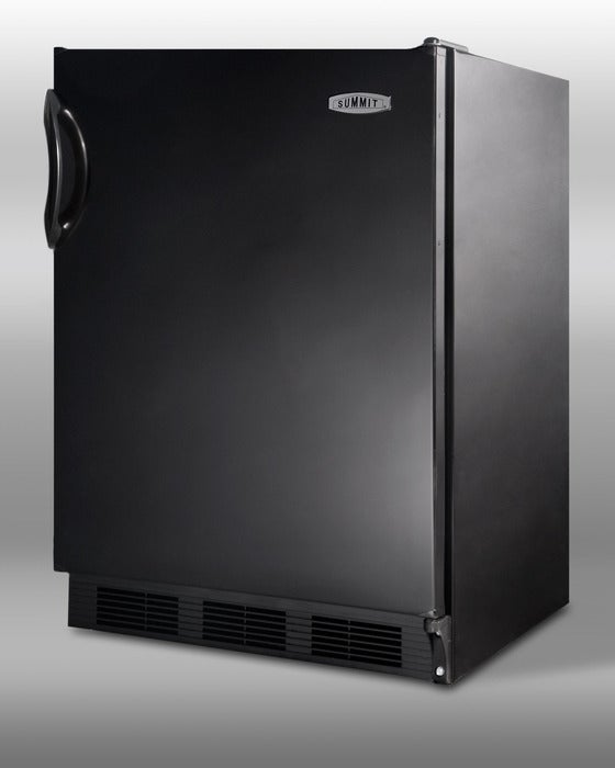 Summit FF7B 5.5 cu. ft. Compact Refrigerator with Adjustable Glass ...
