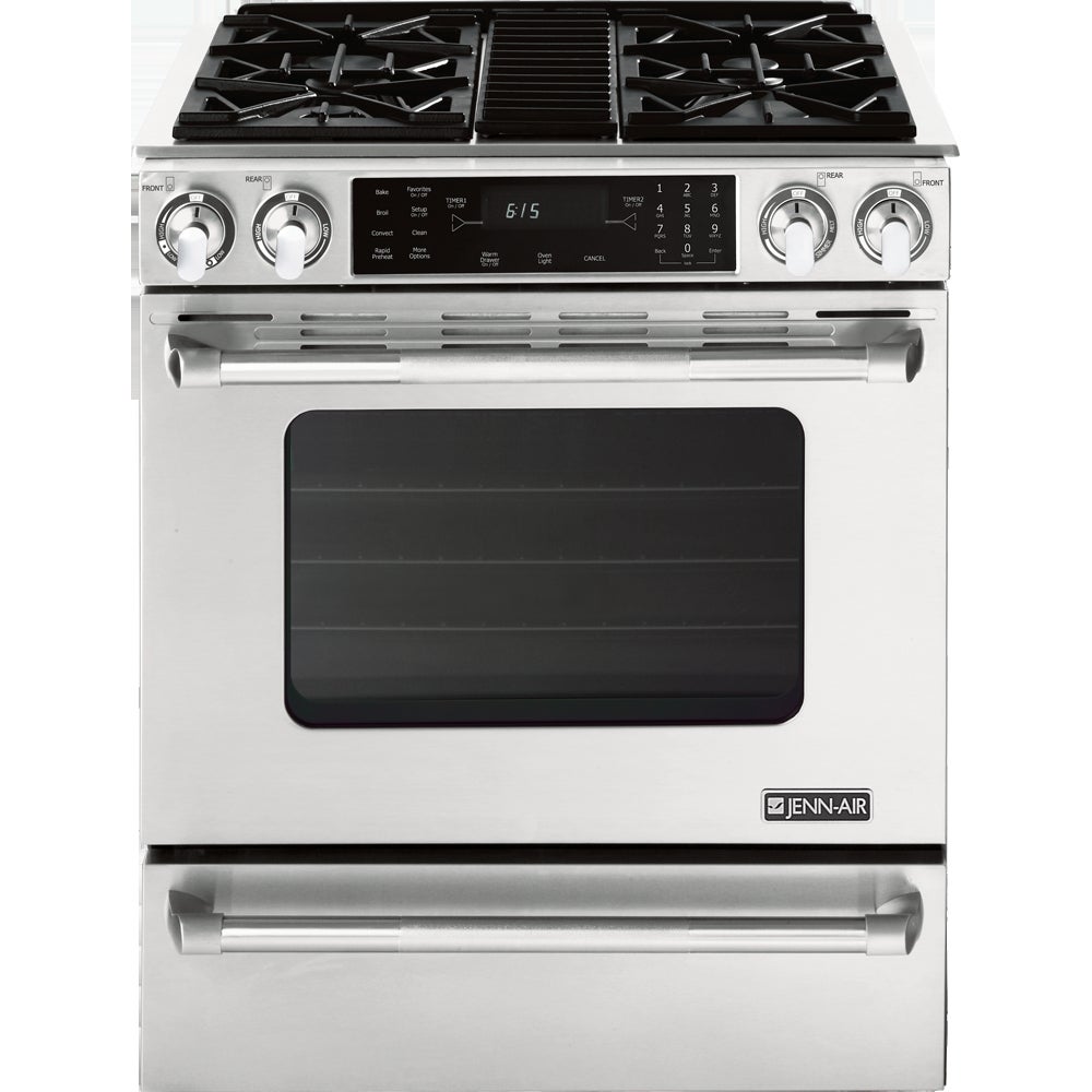 Jenn Air JDS8860BDP 30" Pro-Style Slide-In Duel Fuel Range with ...