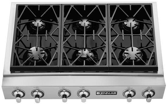 Jenn Air JGCP636ADP 36" Pro-Style Gas Rangetop Stainless Steel ...