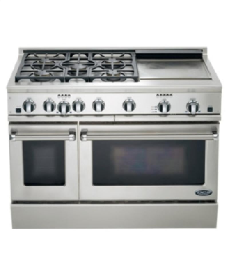 DCS RDT485GDN 48" Pro-Style Dual Fuel Range | Plesser's Appliances
