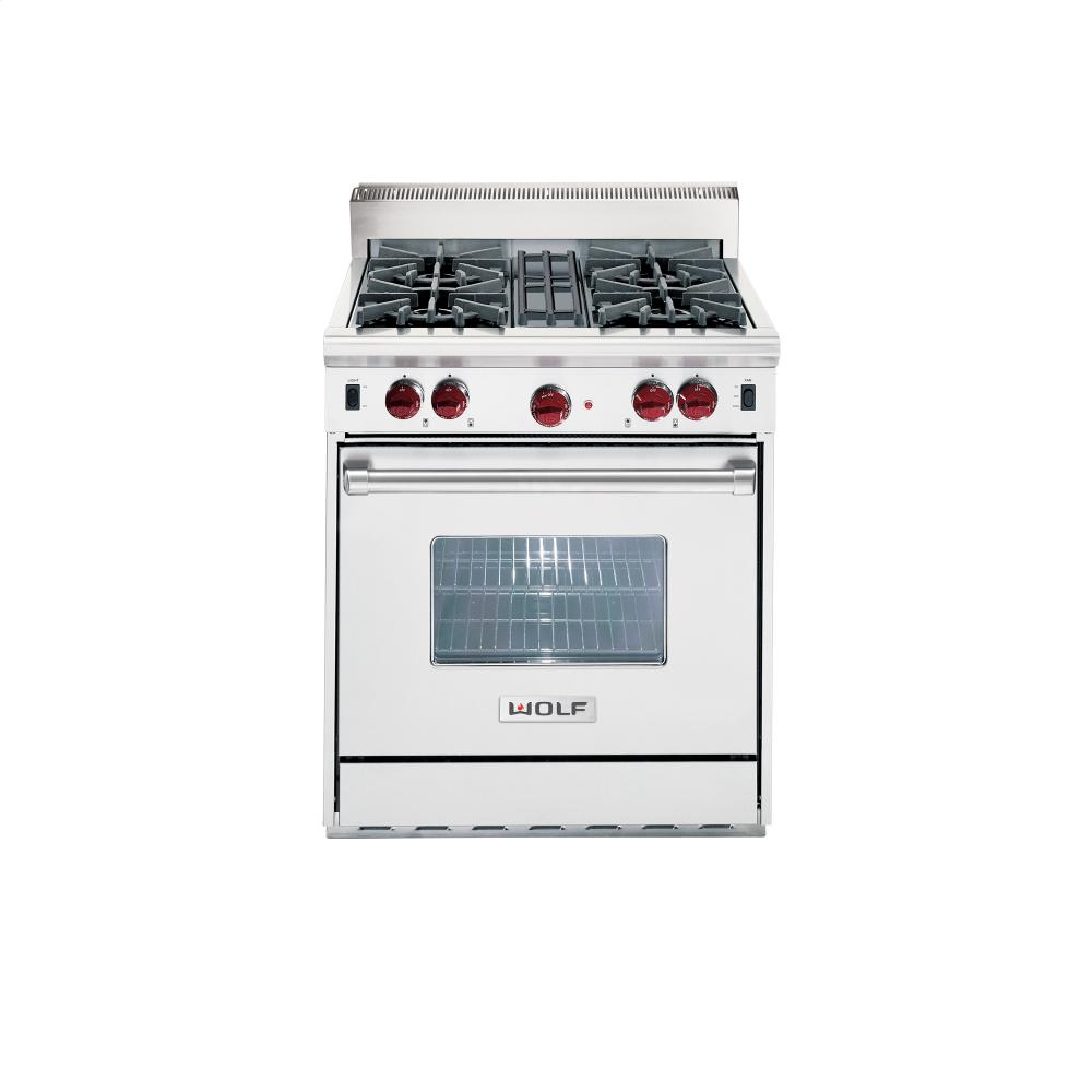 Wolf R304 30" Pro-Style Gas Range | Plesser's Appliances