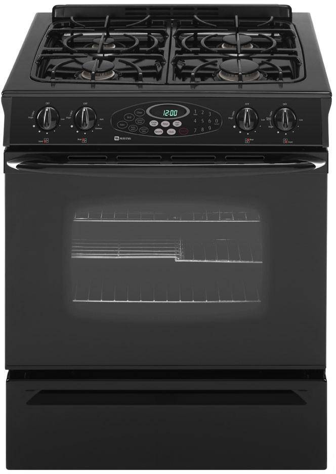 Maytag MGS5875BDB 30" Slide-In Gas Range | Plesser's Appliances