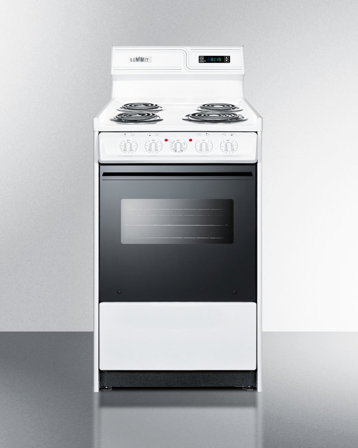 Summit WEM130DK 20 Inch Freestanding Electric Range with Coil Elements ...