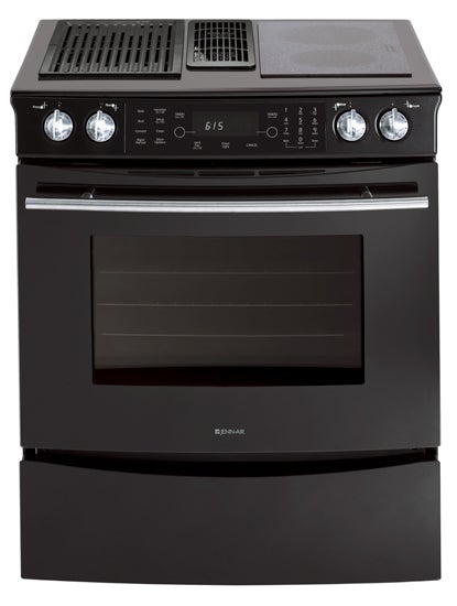 Jenn Air JES9860BAB 30" Slide-In Electric Downdraft Range Black ...