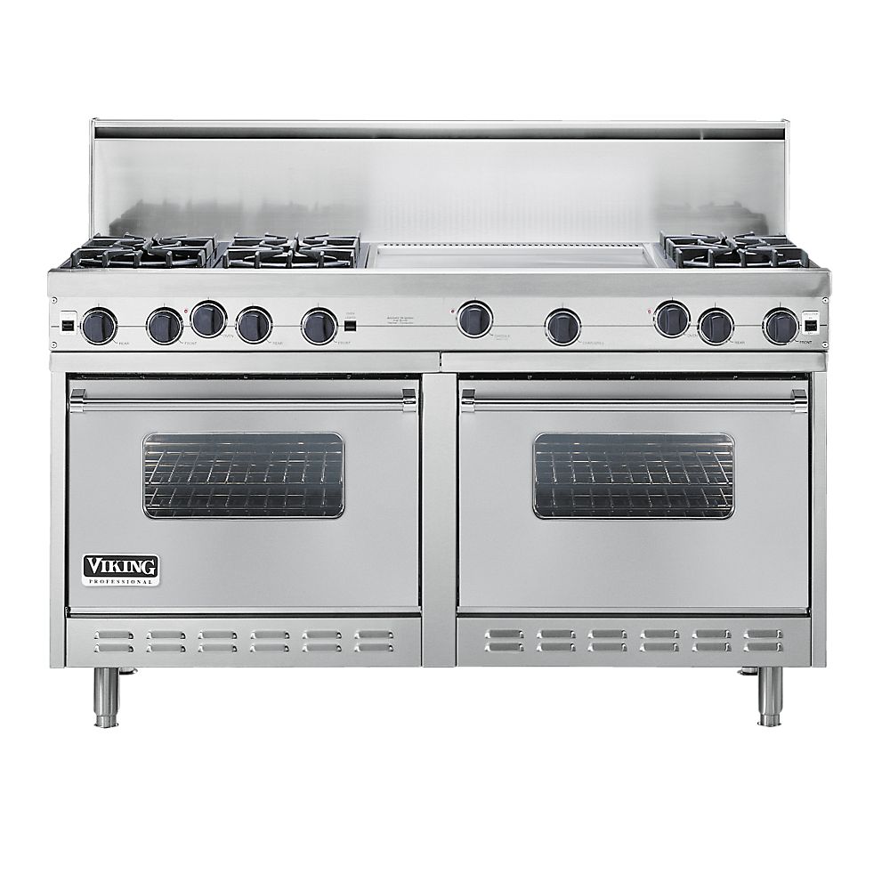 Viking VGRC6056GDSS 60 Inch Pro-Style Commercial-Depth Gas Range ...