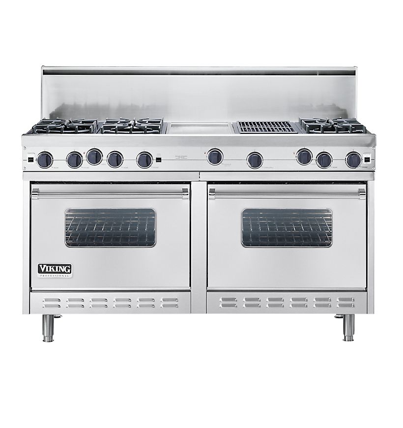 Viking VGRC6056GQDSS 60 Inch Pro-Style Commercial-Depth Gas Range with ...