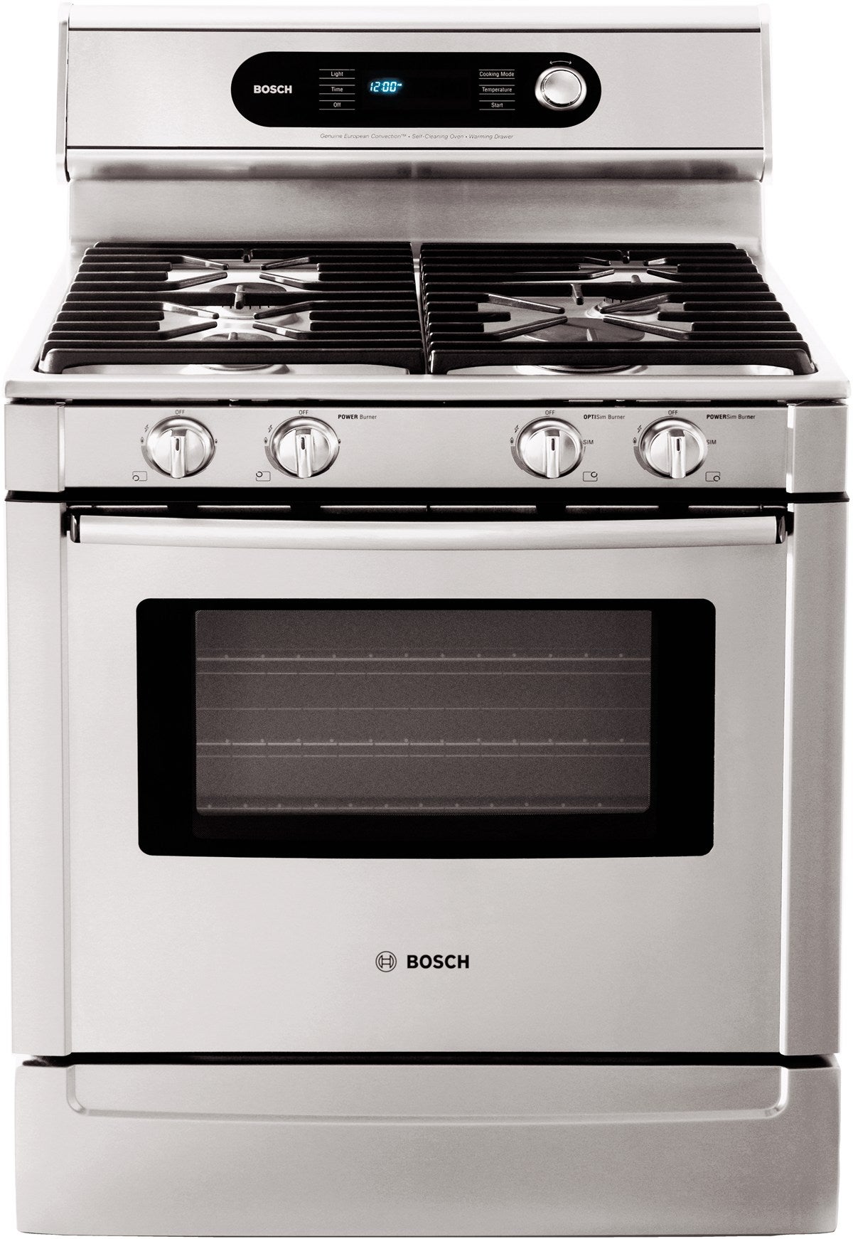 Bosch HDS7282U 30" Freestanding Dual-Fuel Range Stainless Steel ...