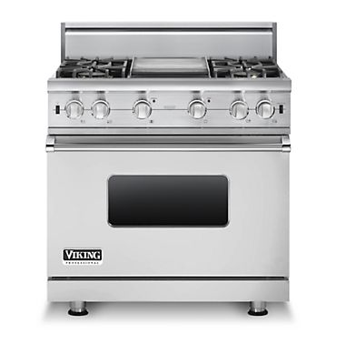 Viking VGCC5364GSS 36 Inch Pro-Style Gas Range with 4 VSH Pro Sealed ...