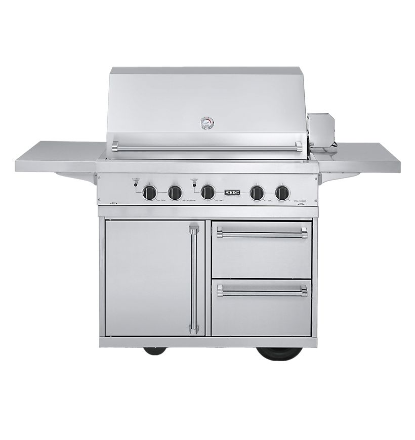 Viking VGIQ4103RT1L 41 Inch Built-in Gas Grill with 836 sq. in. Cooking ...