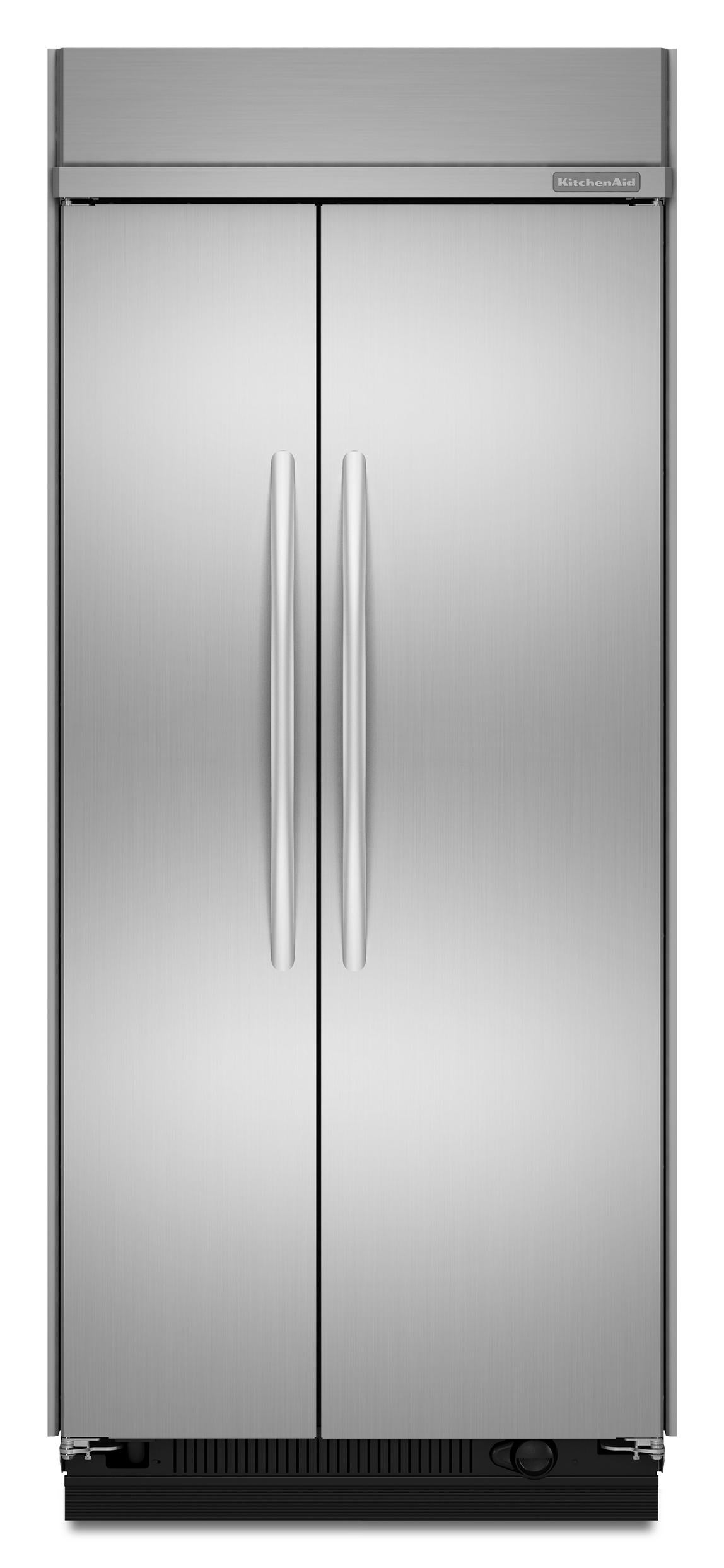 KitchenAid KSSC36FTS 36" Built-In Side by Side Refrigerator | Plesser's ...