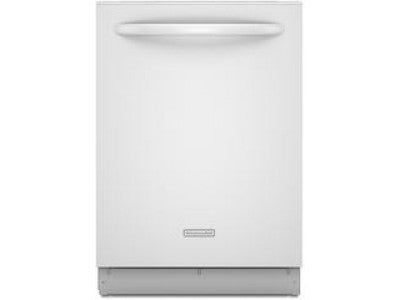 KitchenAid KUDM03FTWH Fully Integrated Dishwasher with 5 Cycles, 7 ...