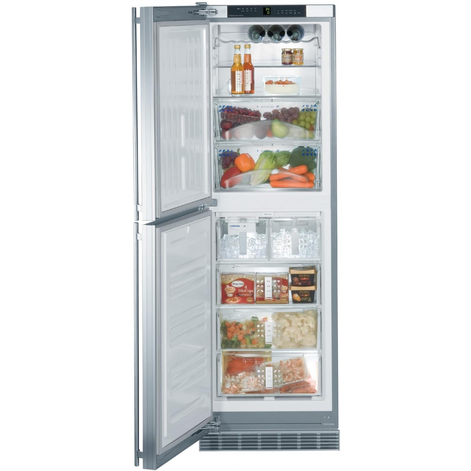 Liebherr BFI1061 24" Built-in Bottom-Freezer Refrigerator with 10 cu ...