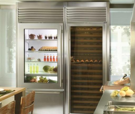 Sub Zero 650GP Carbon Stainless 650g Glass Door: Platinum Stainless ...