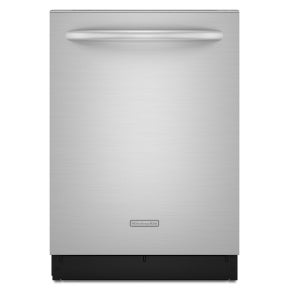 KitchenAid KUDU03FTSS Fully Integrated Dishwasher with 5 Cycles, 6 ...
