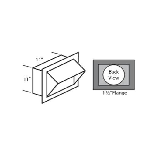 Vent-A-Hood VP554 10" Round Wall Louver: 10" Round Wall | Plesser's ...