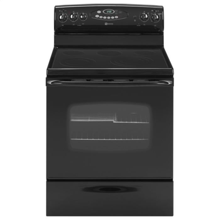 Maytag MER5775RAB 30" Freestanding Smoothtop Electric Range with 5 ...