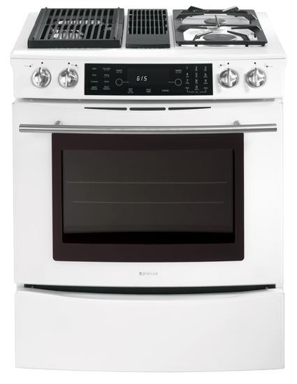 Jenn Air JDS9860BDW 30" Modular Dual-Fuel Slide-In Range with 2 Fixed ...