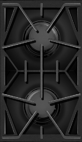 Jenn Air JGA9150ADP Gas Two-Burner Module: Gas Two-Burner Black ...