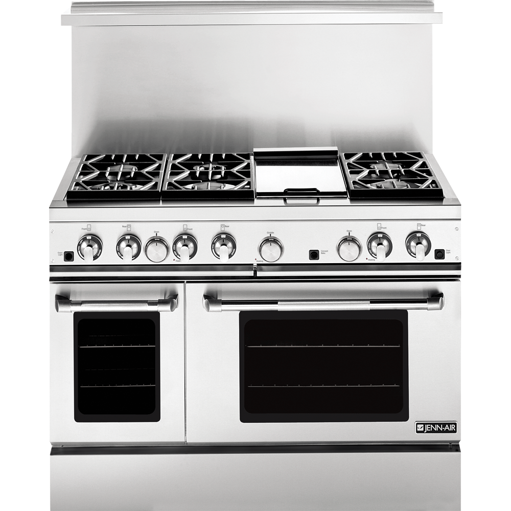 Jenn Air PRG4810NP 48" Pro-Style Gas Range with 6 Sealed Burners, 5.3 ...