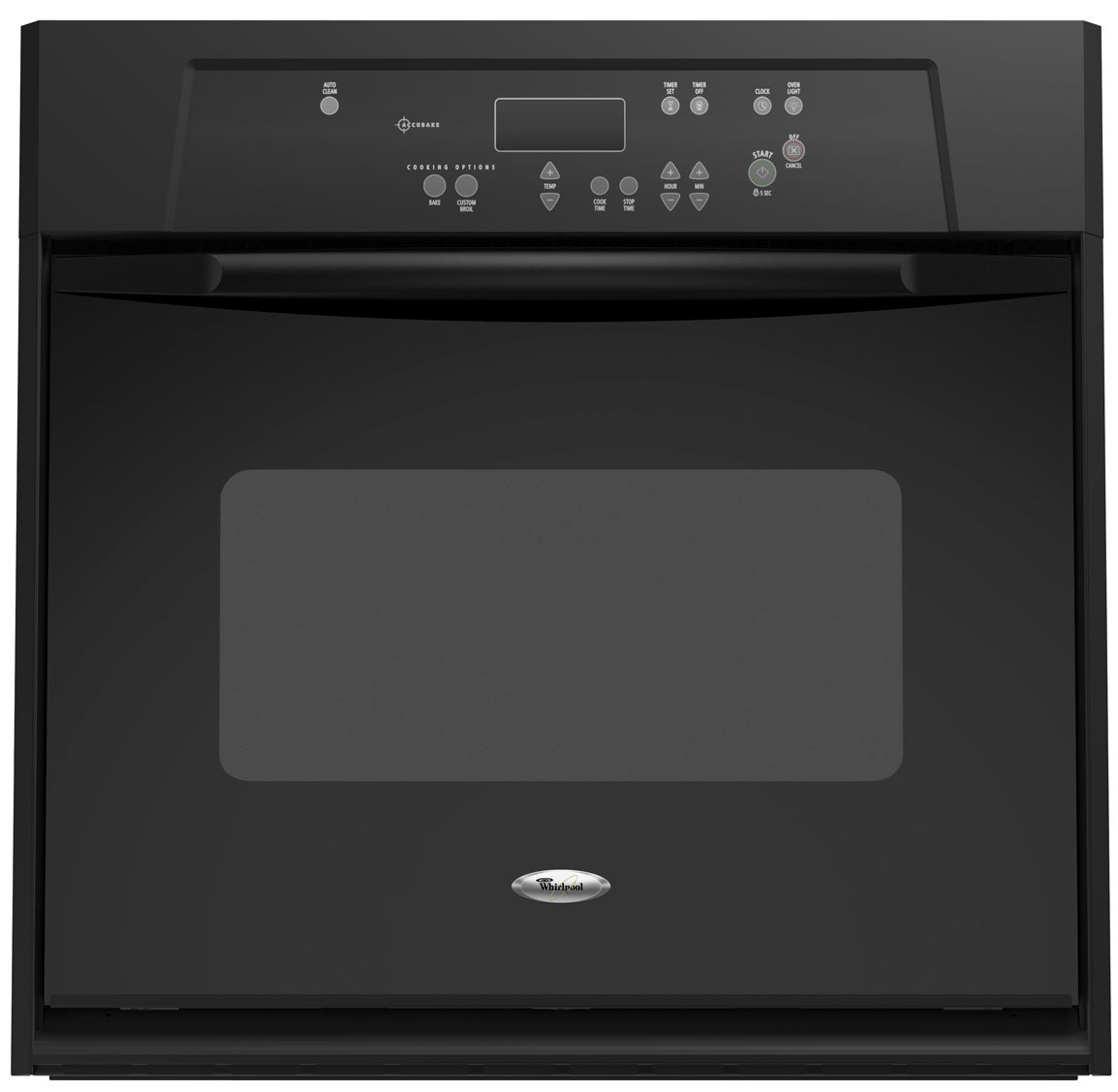 Whirlpool RBS305PRB 30" Single Electric Wall Oven with AccuBake, Glass ...