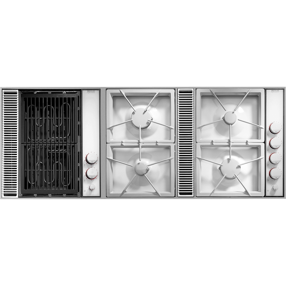 Jenn Air CVGX2423W 34" Double Gas Downdraft Cooktop White | Plesser's ...