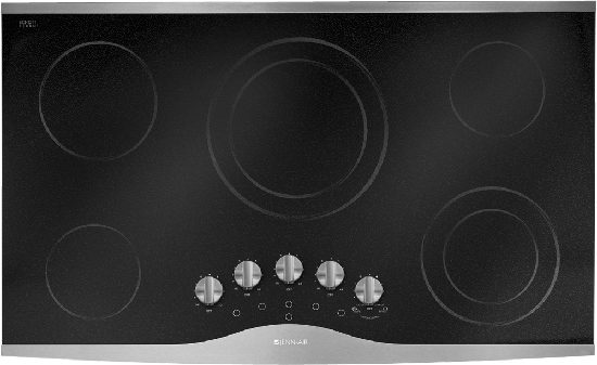 Jenn Air JEC9536BDS 36" Glass-Ceramic Surface Electric Cooktop with 5 ...