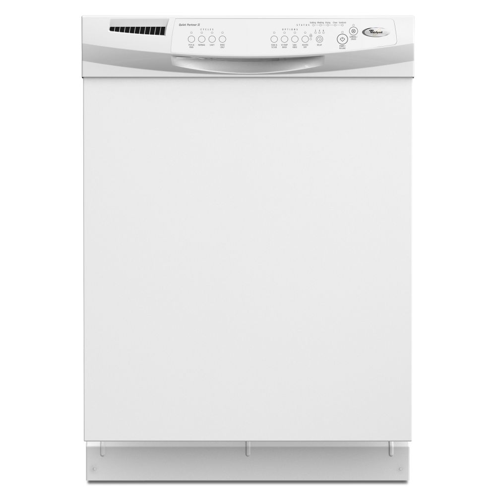 Whirlpool DU1055XTVQ Full Console Dishwasher with 4 Wash Cycles, 6 ...