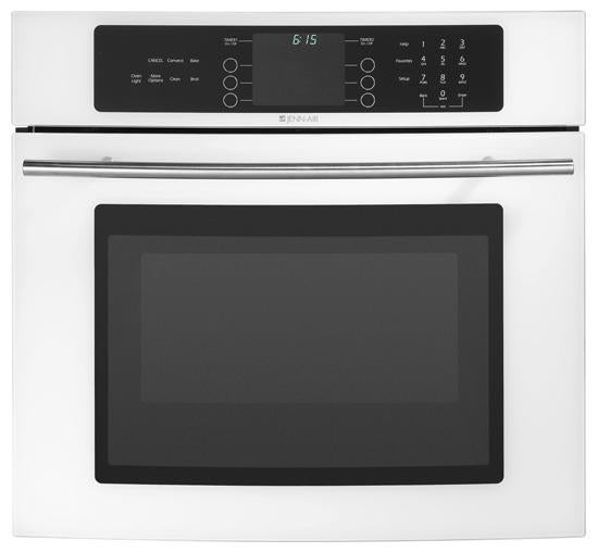 Jenn Air JJW9527DDW 27" Floating Glass Electric Single Wall Oven White ...