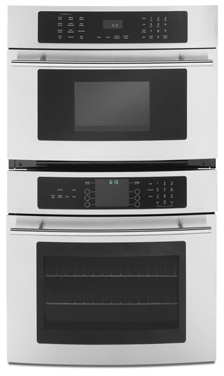Jenn Air JMW8530DAS 30" Floating Glass Microwave/Wall Oven Combo ...
