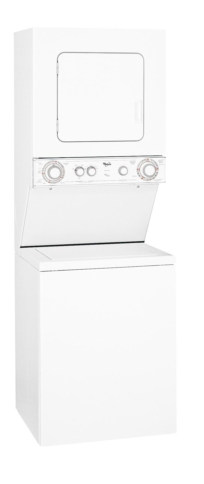 Whirlpool LTE5243DQ 24" Thin Twin Electric Laundry Center with 5 ...