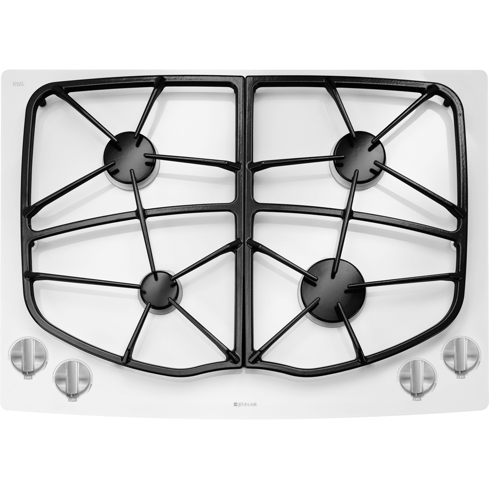 Jenn Air JGC9430BDF 30" Gas Cooktop Floating Glass White | Plesser's ...