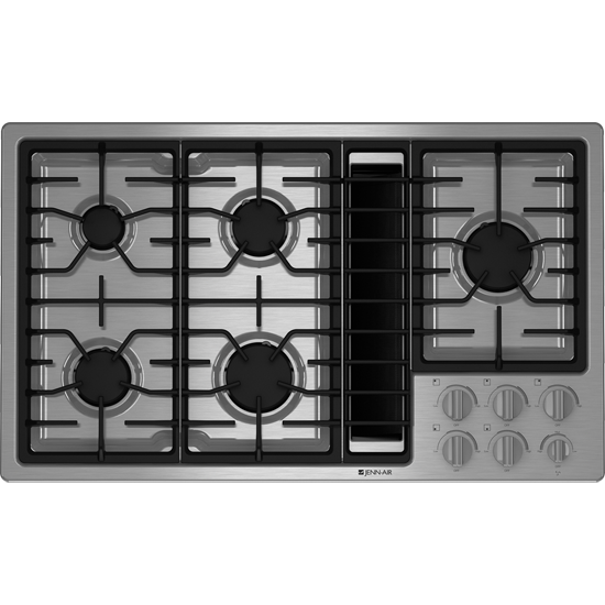Jenn Air JGD3536WS 36" Gas Downdraft Cooktop Euro-style Stainless ...
