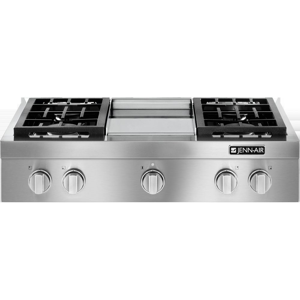 Jenn Air JGCP536WP Pro-style Gas Rangetop Stainless Steel | Plesser's ...