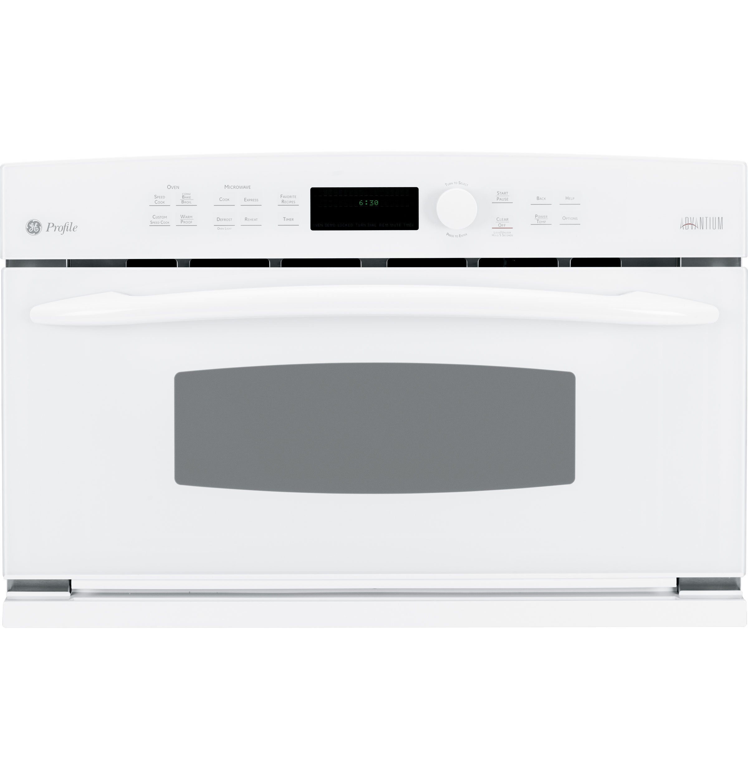 GE PSB2200NWW 30" Speed Oven with 1. 7 cu. ft. Manual Clean Speedcook ...