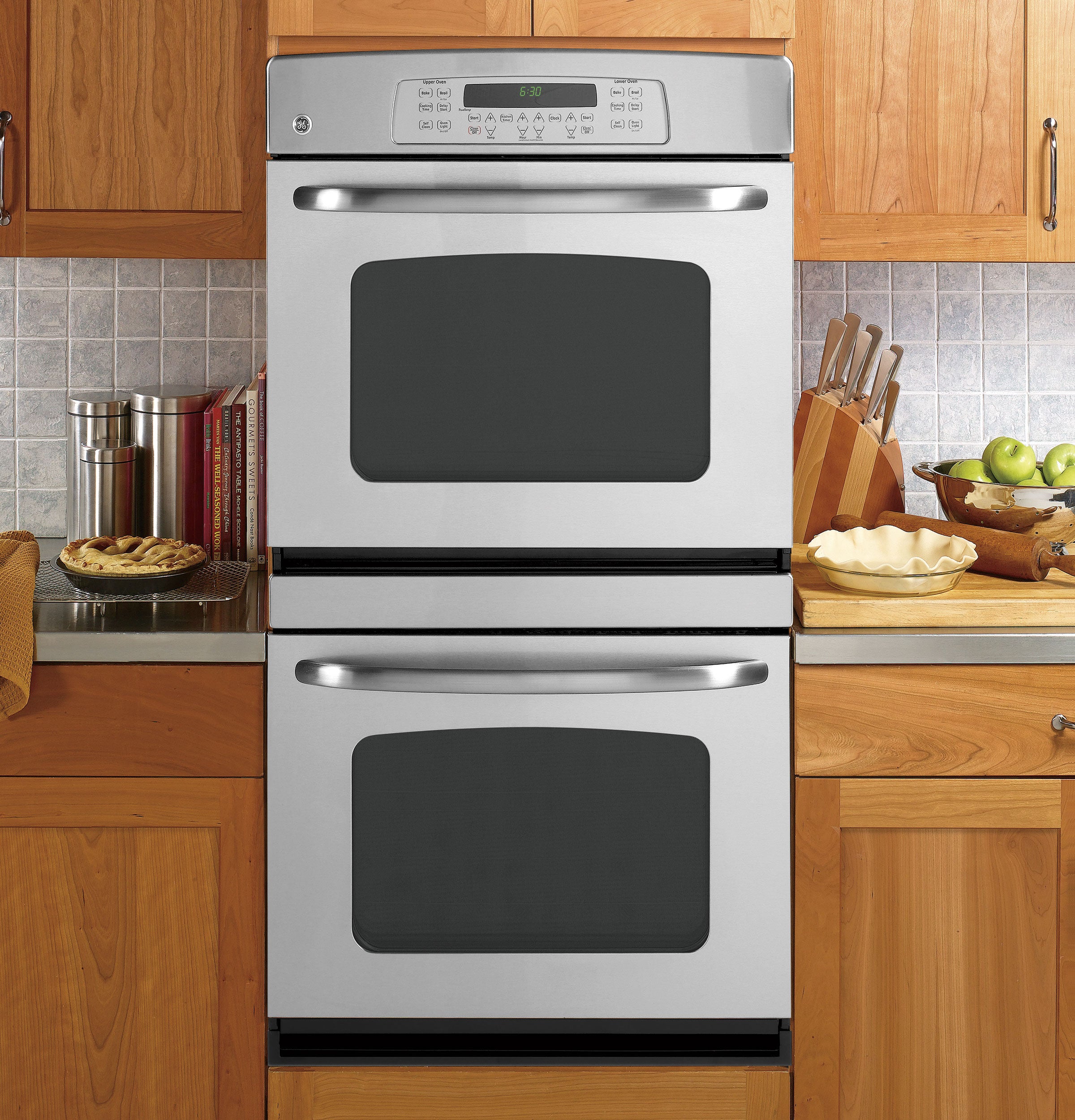 GE JTP55SPSS 30" Double Electric Wall Oven with 4.4 cu. ft. Self Clean ...