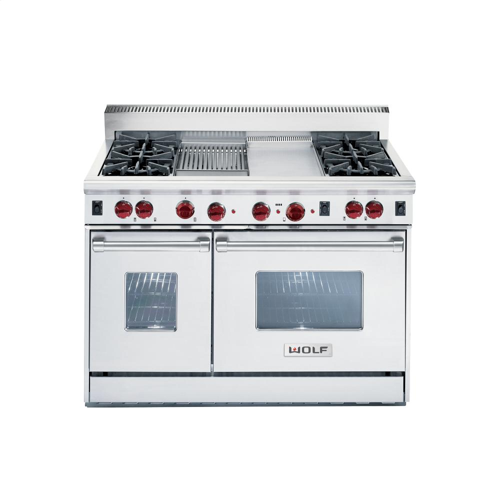 Wolf R486G 48" Pro-Style Gas Range | Plesser's Appliances