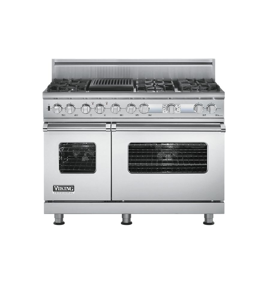 Viking VDSC548T6QSS 48 Inch Pro-Style Dual-Fuel Range with 6 VSH Pro ...