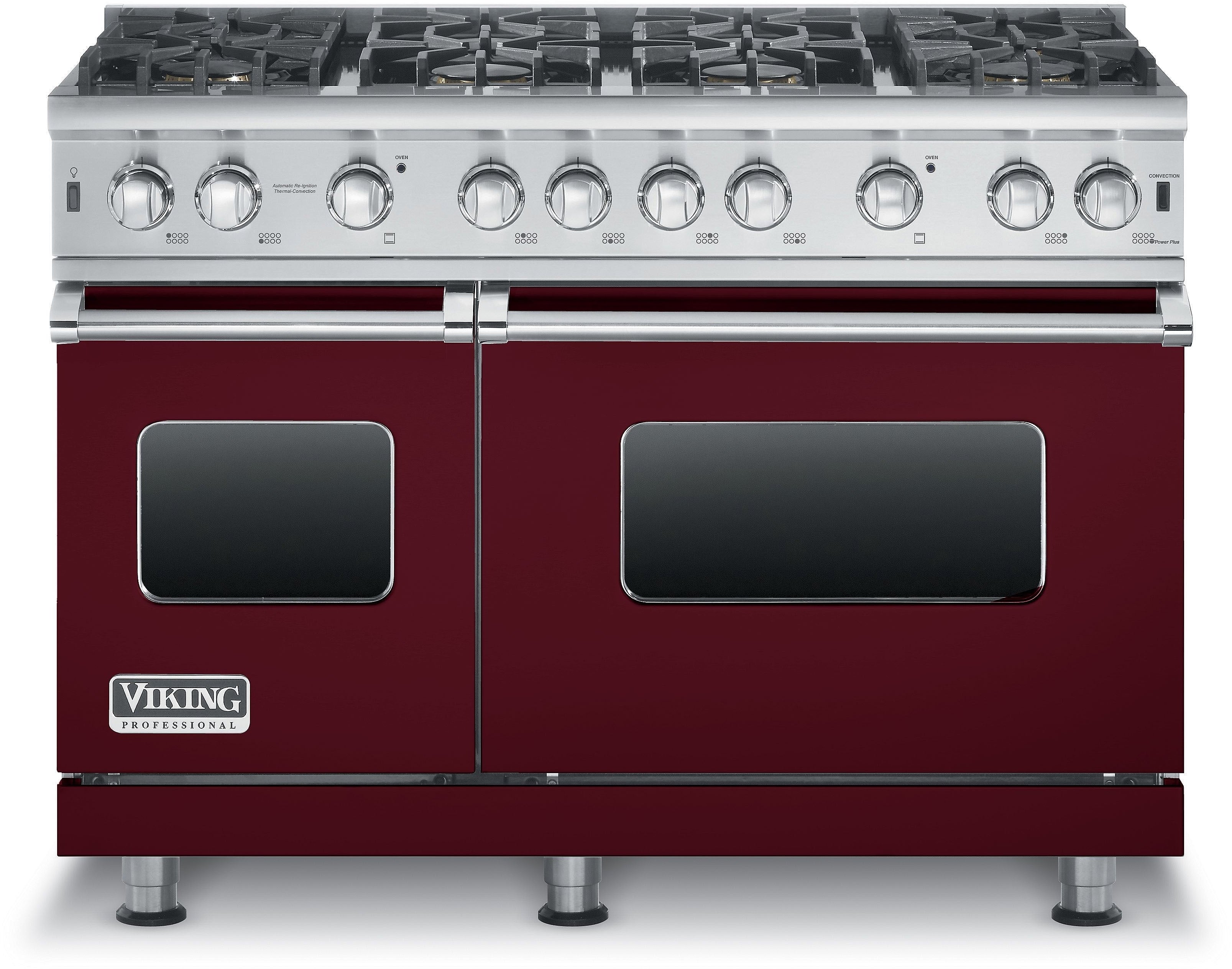 Viking VGCC5488BBU 48 Inch Pro-Style Gas Range with Dual Ovens, 6.1 cu ...