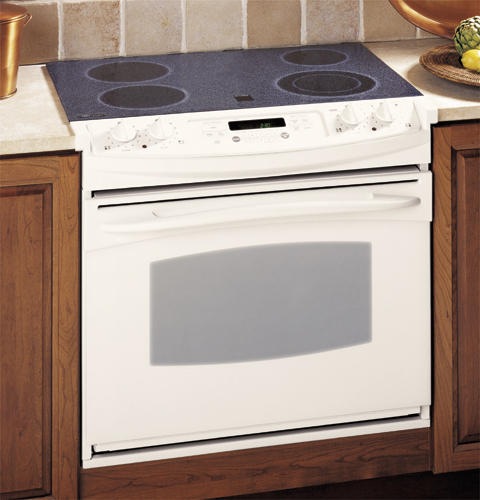 GE JDP47CFCC 30" Drop-In Electric Range: Bisque on Bisque | Plesser's ...