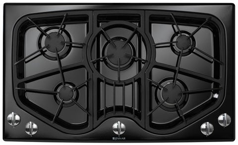 Jenn Air JGC8536ADB 36" Gas Cooktop with 5 Sealed Burners, Continuous ...