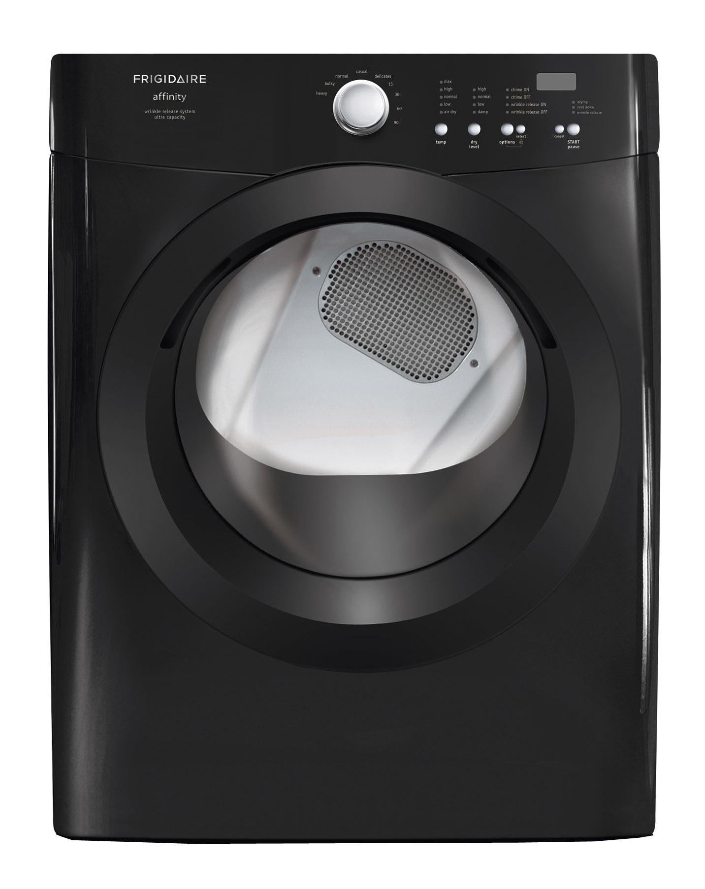 Frigidaire FAQE7011LB 27" Electric Dryer with 7.0 cu. ft. Capacity, 6 ...