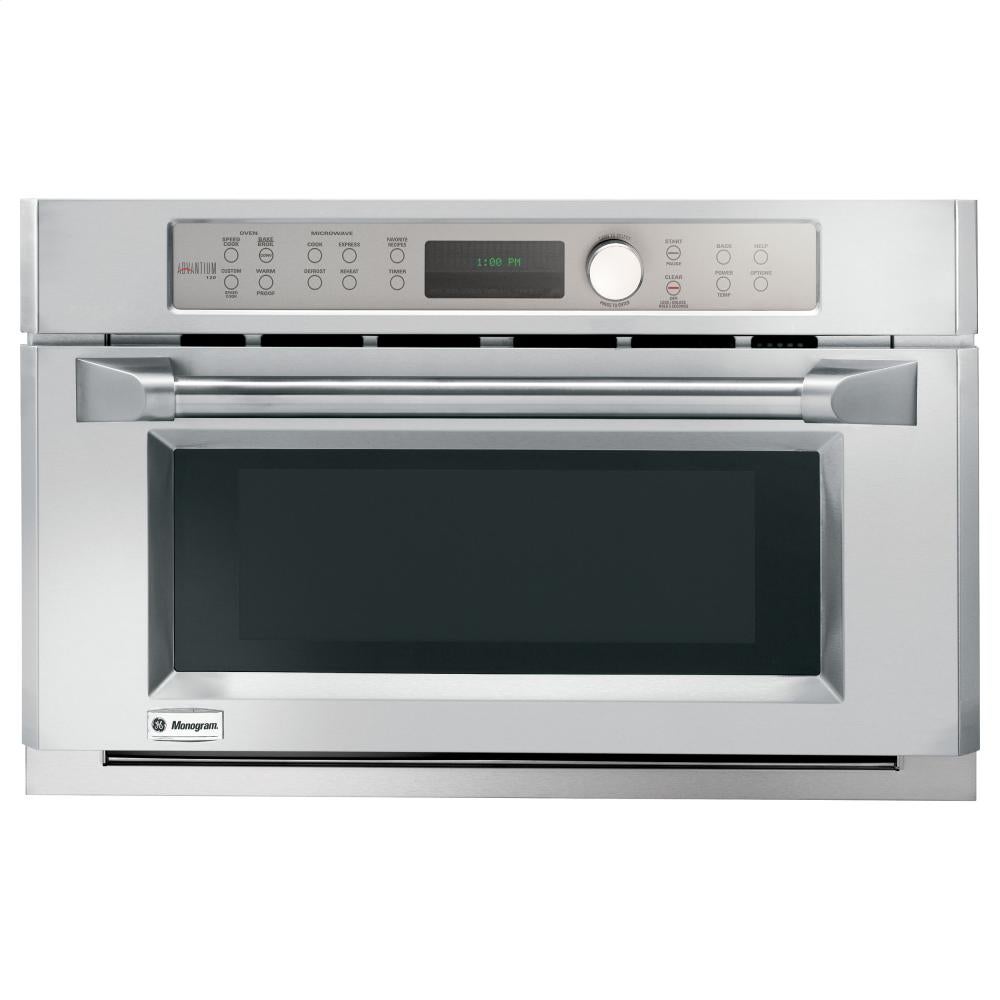 Monogram ZSC1202NSS 30" Single Electric Advantium Wall Oven with 1.6 cu ...