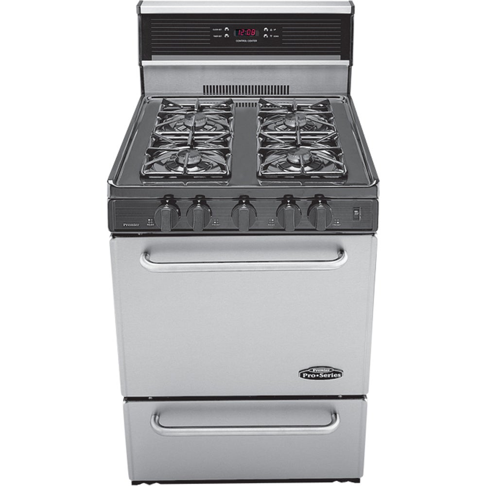 Premier P24S340BP 24 Inch Commercial Style Gas Range | Plesser's Appliances