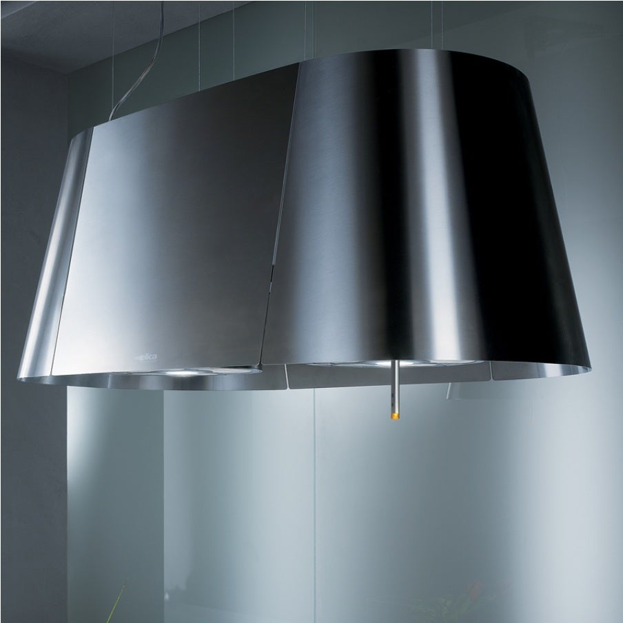 Elica ETW536SS 36 Inch Island Mount Range Hood with 550 CFM Internal ...