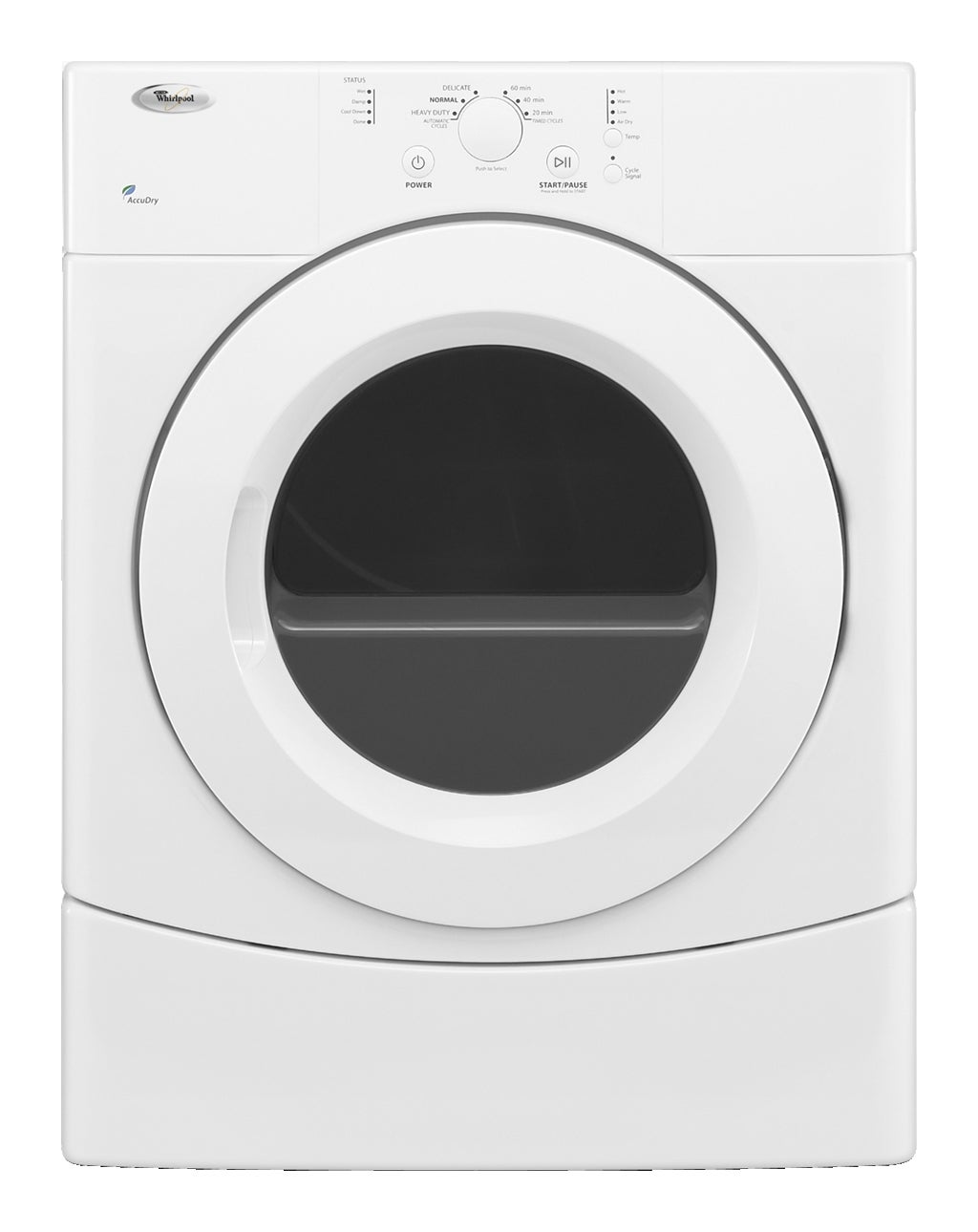 Whirlpool WED9050XW 27" Front-Load Electric Dryer | Plesser's Appliances