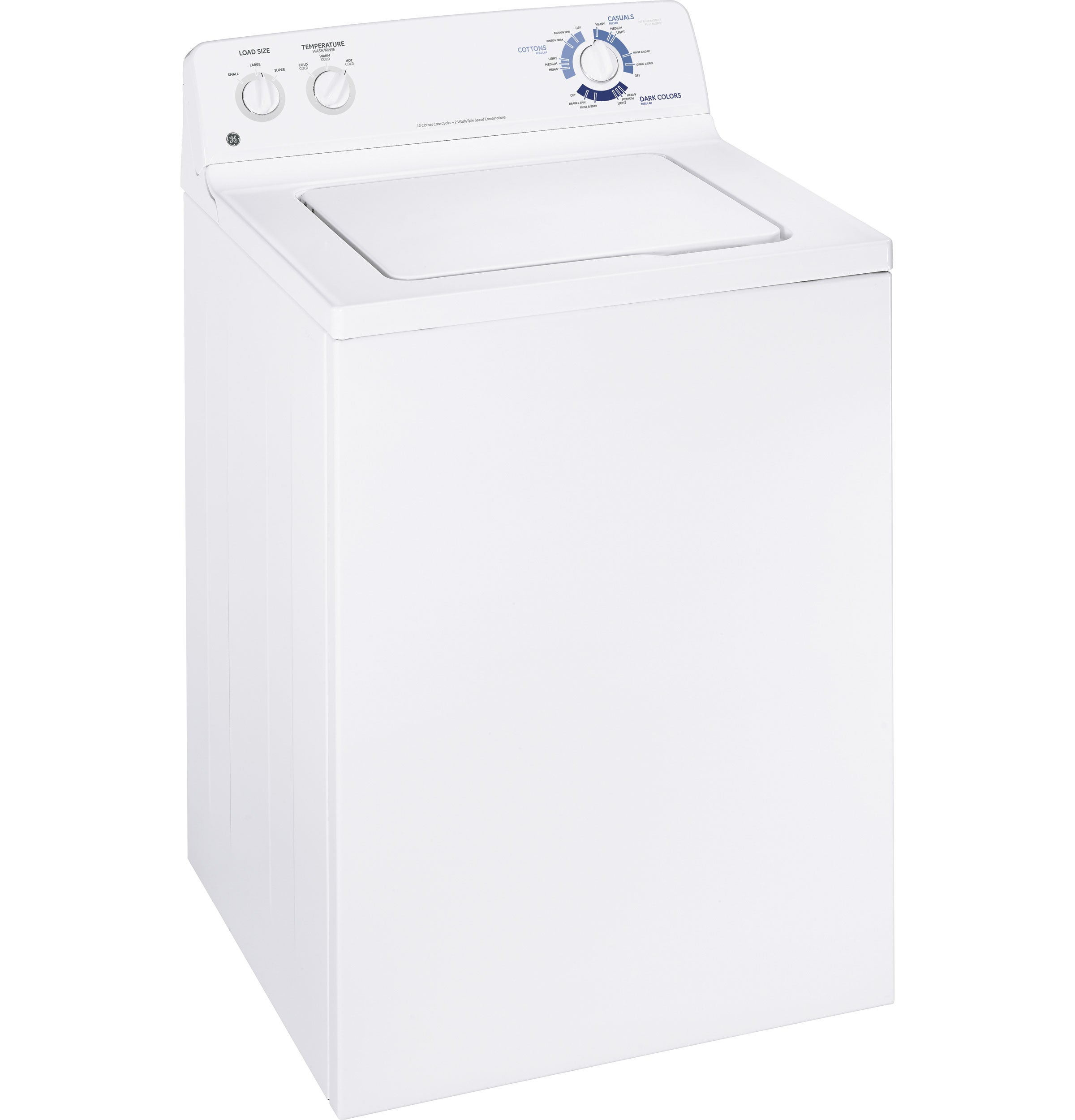 GE GTWP1000MWW 27" Top-Load Washer with 3.3 cu. ft. Capacity, 12 Wash ...