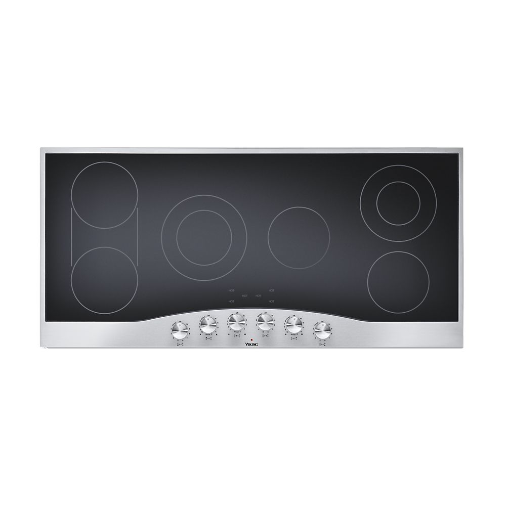 Viking DECU1566BSB 45 Inch Smoothtop Electric Cooktop with 6 QuickCook ...