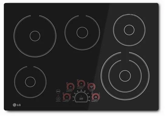 LG LCE3010SB 30 Inch Smoothtop Electric Cooktop Black | Plesser's ...