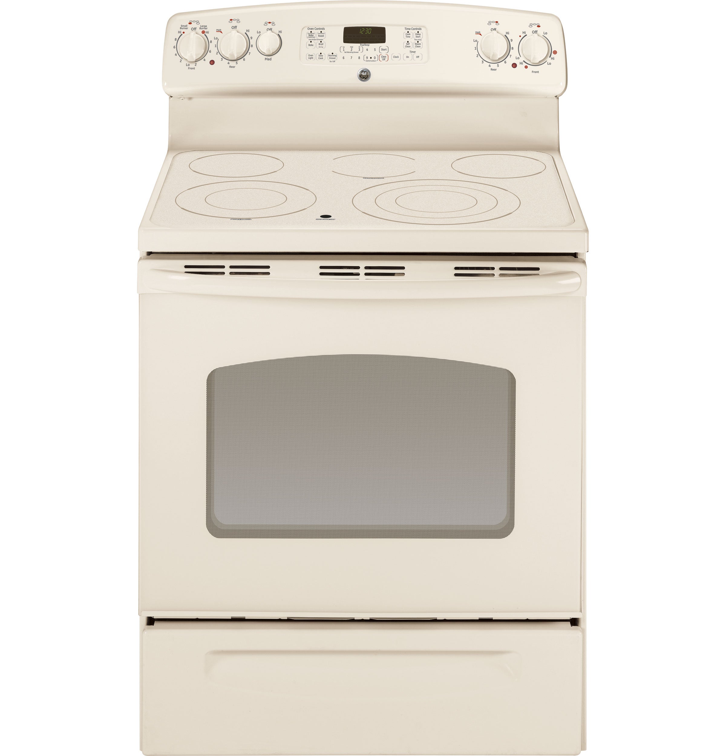 GE JB705TTCC 30" Freestanding Smoothtop Electric Range Bisque | Plesser ...